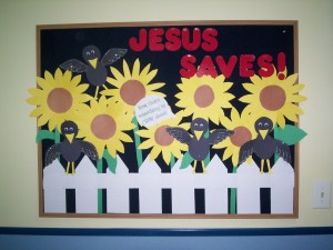 Teaching for Eternity: Jesus Saves - Spring Bulletin Board