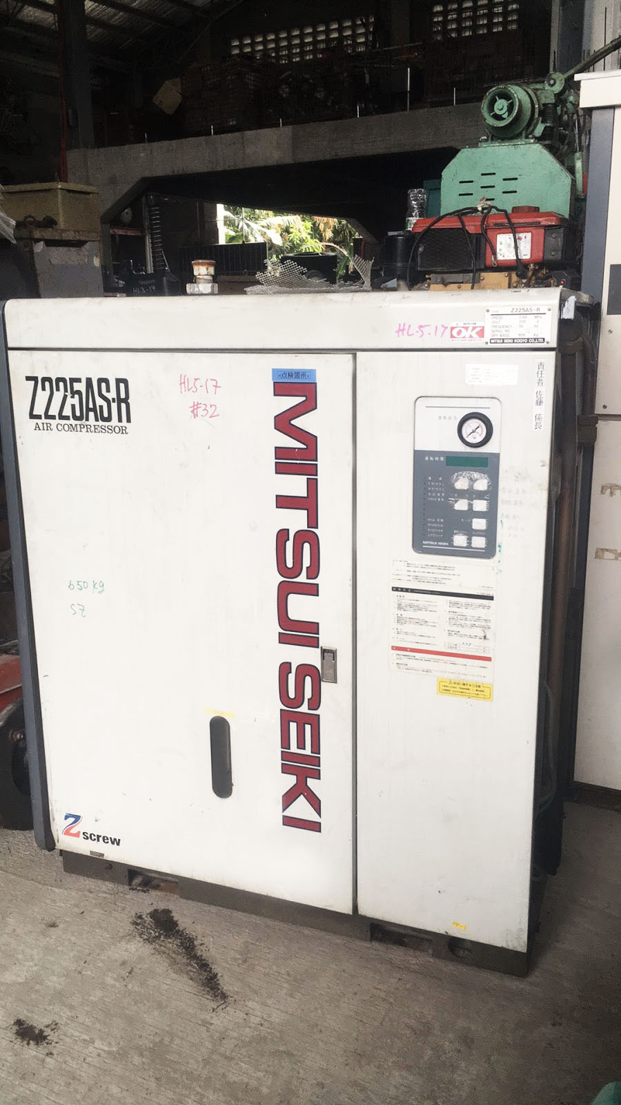 Products: J2 Mitsui seiki AIR COMPRESSOR Z225AS-R