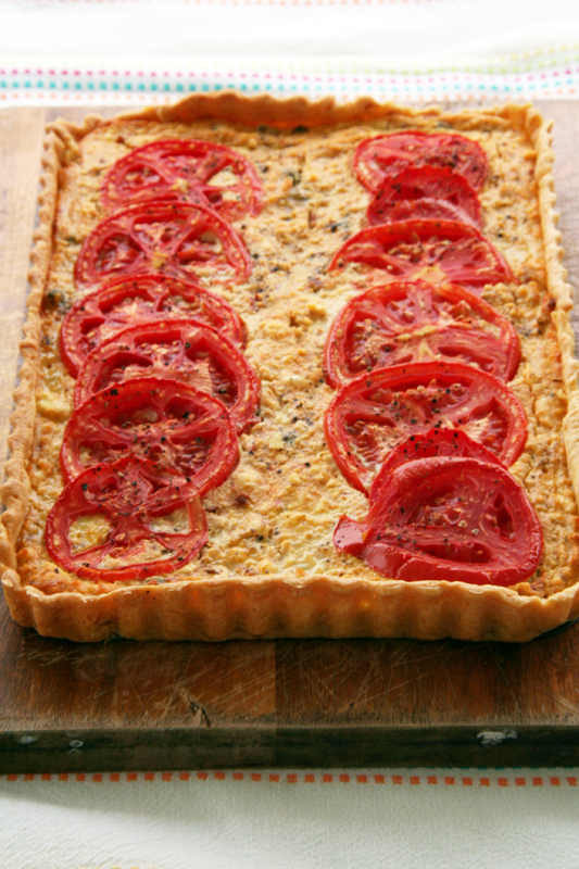 wabi: Tomato and feta tart - Τάρτα με ντομάτα και φέτα