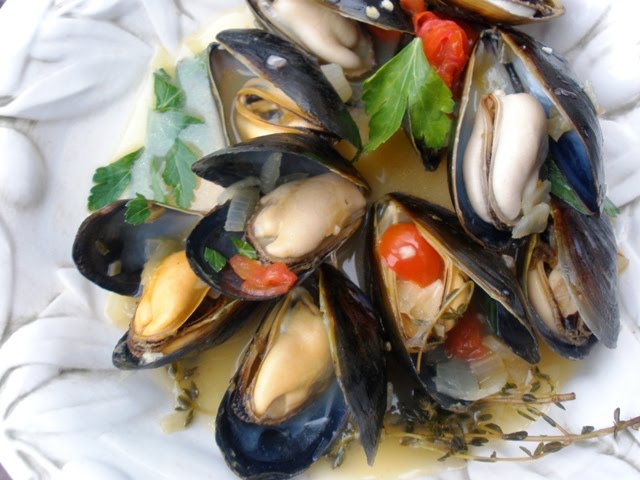 Journey of an Italian Cook: Spring Mussels with Saffron
