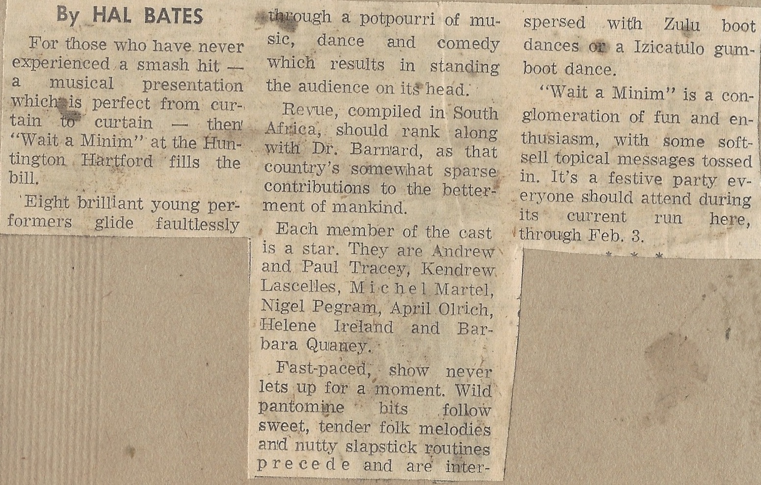 Hal Bates And Famous People