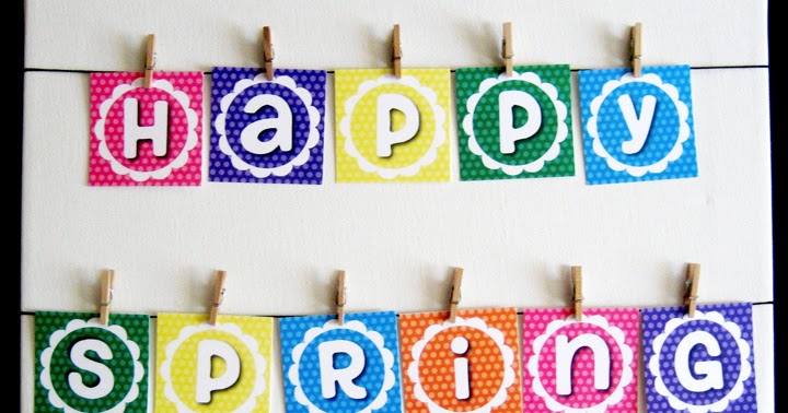 Free Printable Spring Banner | artsy-fartsy mama