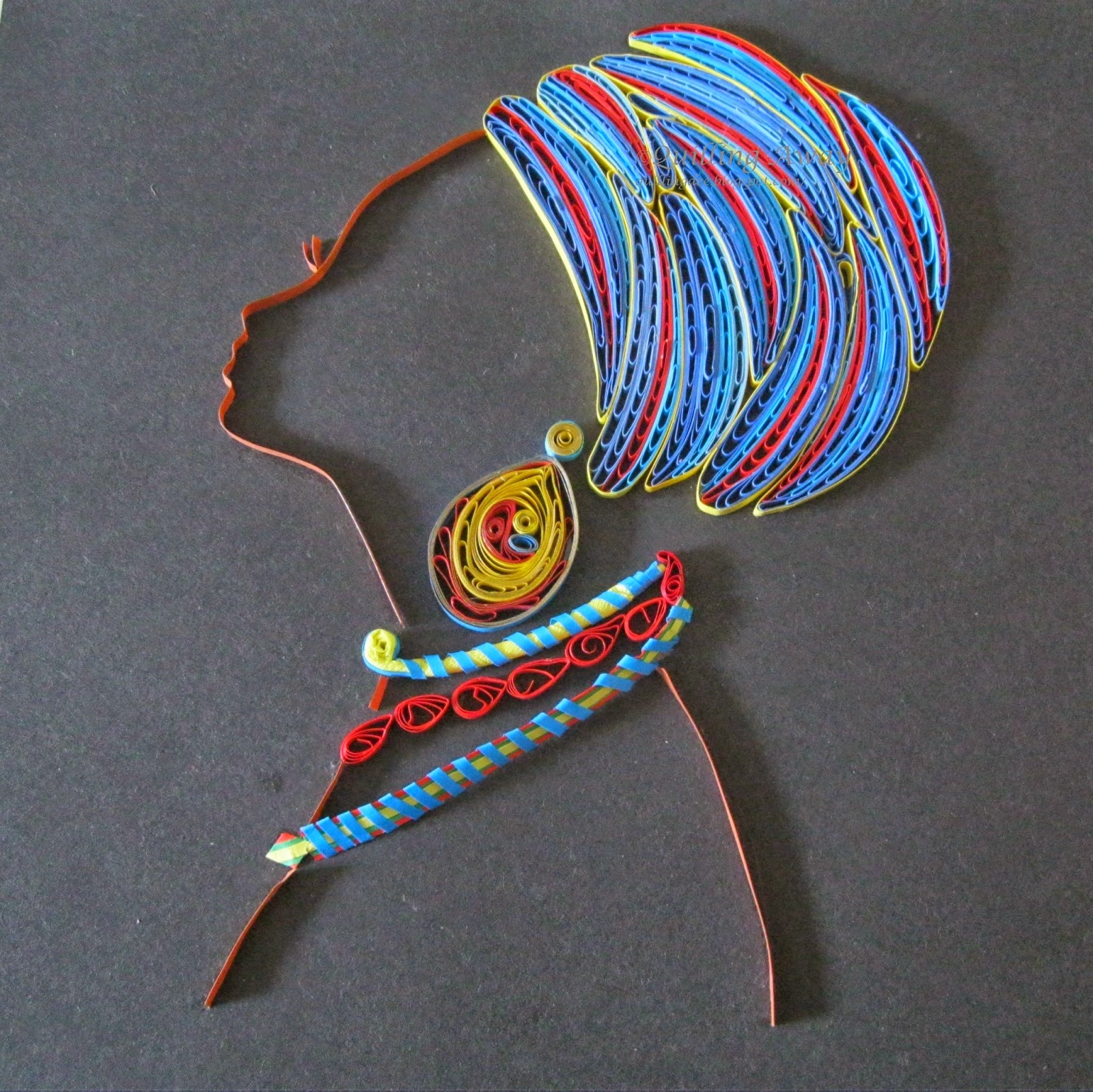 Quilling Away : Quilled African lady - with tutorial