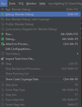 Debugging a Blender Add-on in PyCharm | Saaratrix's blog