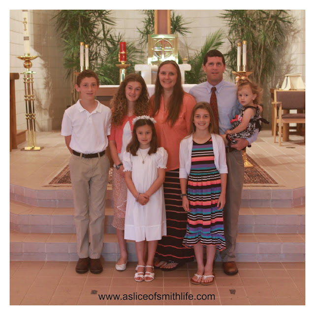 A Slice of Smith Life: Our 3rd Daughter's First Holy Communion