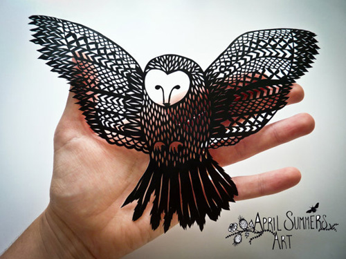 My Owl Barn: Papercut Templates by April Summers Art