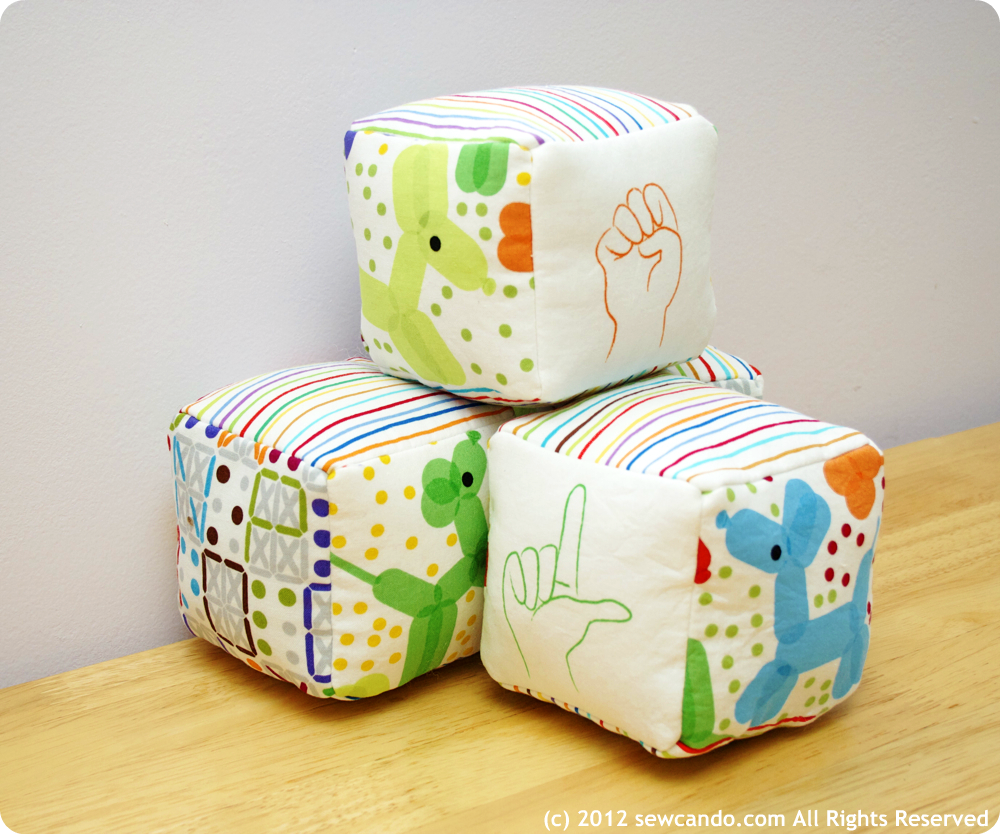 Sew Can Do: Love Language Soft Baby Blocks Tutorial
