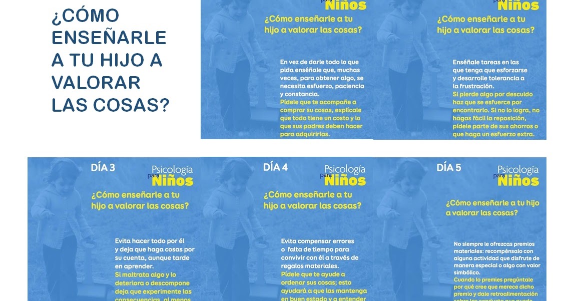 Psicoterapia Educacional: ¿Cómo enseñarle a tu hijo a valorar las cosas?