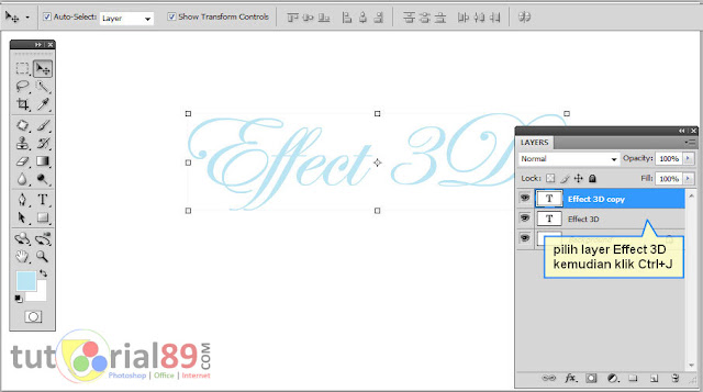 Cara Mudah Membuat Tulisan 3d Di Photoshop