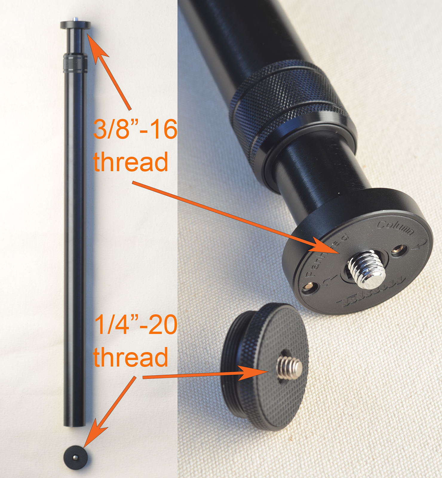 Tiltall Tripod Support: Tiltallsupport's Telescoping Headless Column