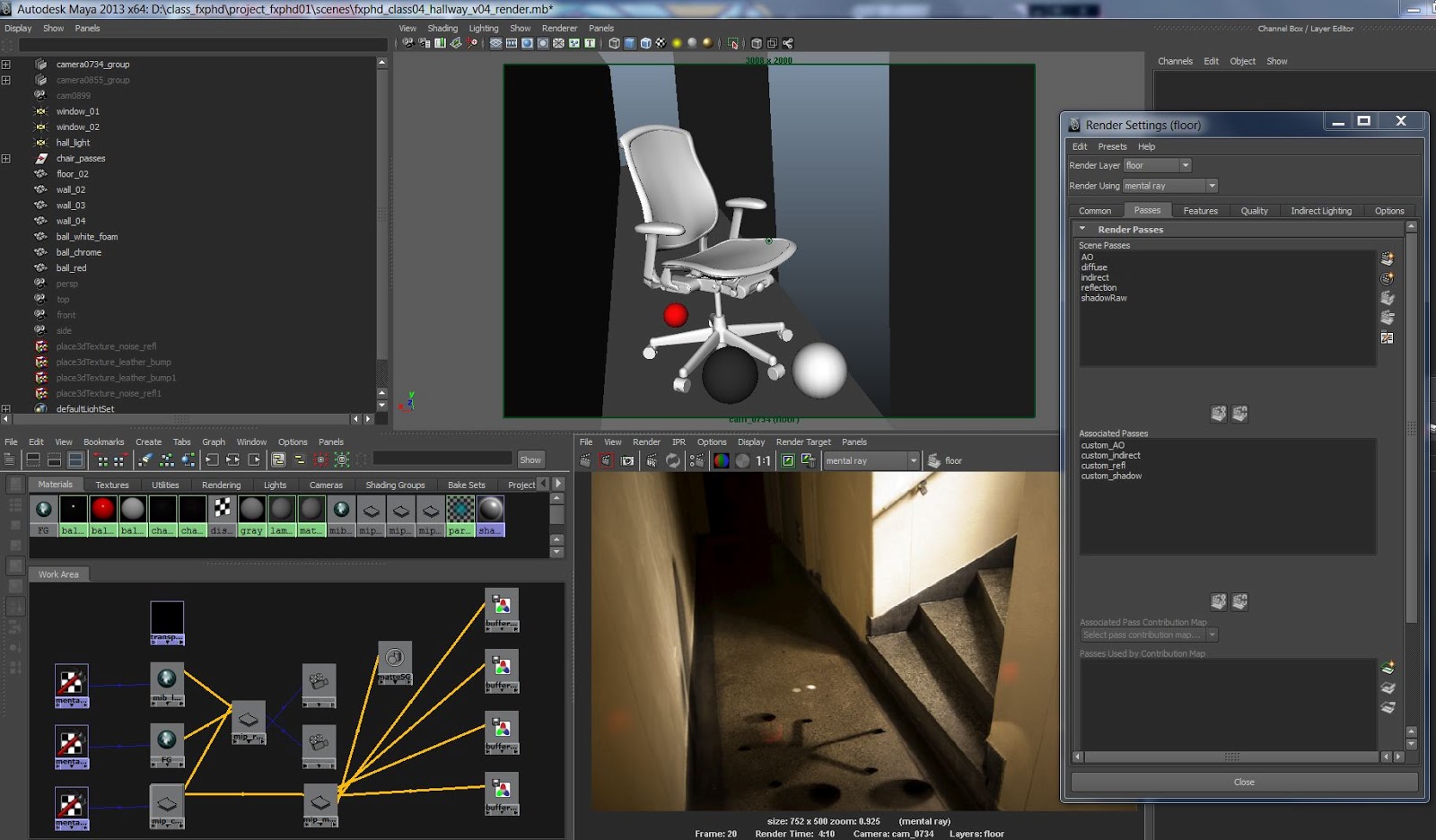 VFX Training - Maya Mental Ray Lighting and Rendering: Class04 ...