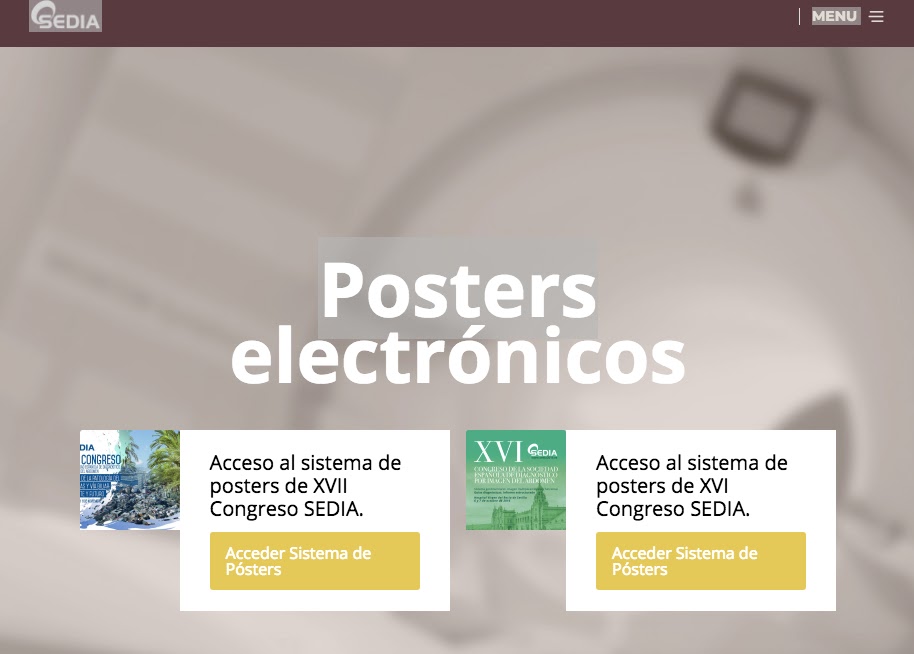 RADIOLOGIA MACARENA: posters electrónicos SEDIA