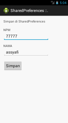 Learn Codingers: Tutorial Membuat SharedPreferences pada Android menggunakan Eclipse