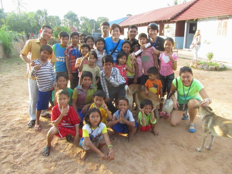 The day flew by so fast it was a blur...: Visiting the orphanage