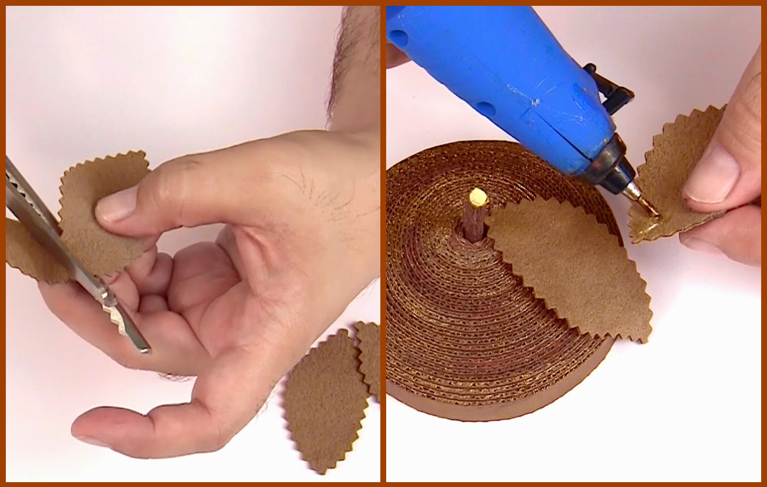 Mark Montano: Acorn Candy Dishes (from recycled cardboard)