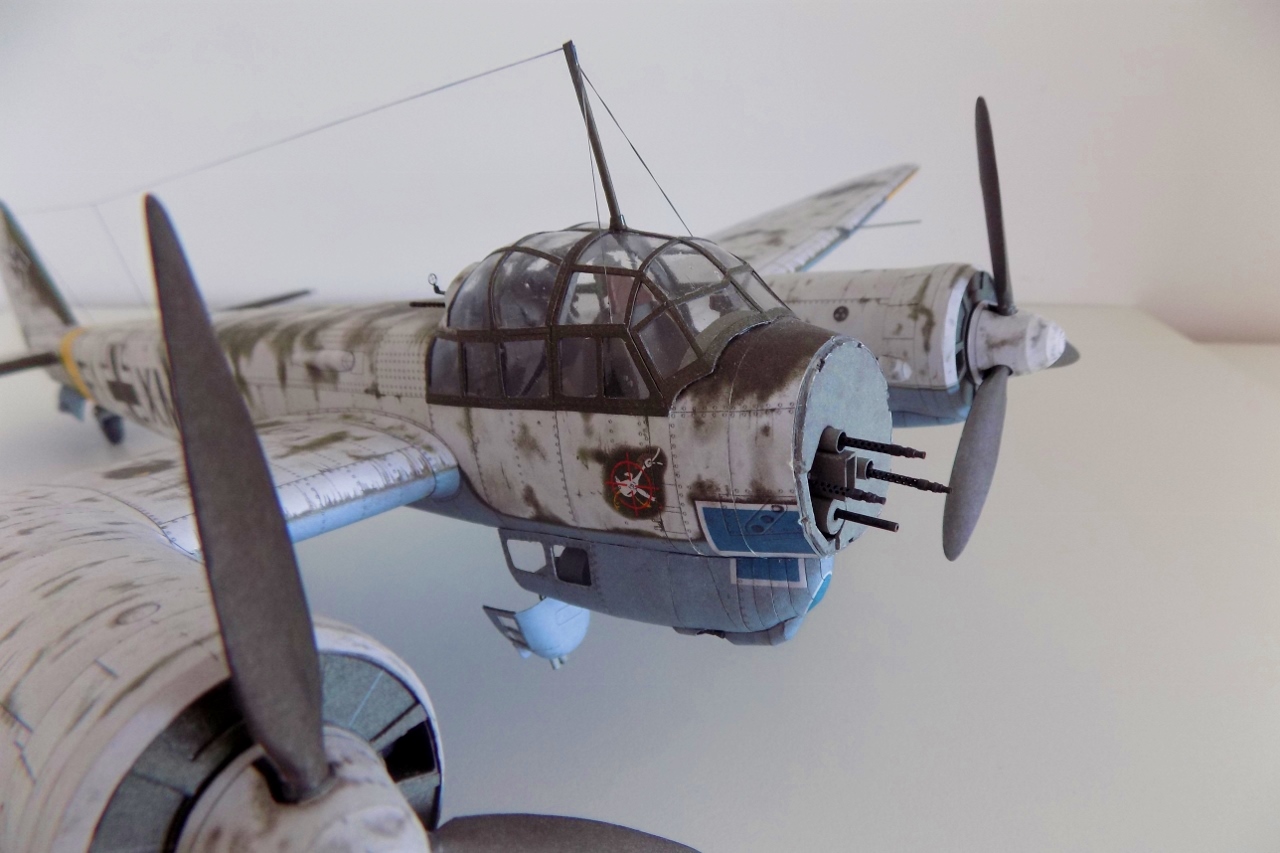 Samoloty z kartonu: Galeria / Photo gallery - Junkers Ju-88 C6 - "Zima 1942/43"/ "Winter 1942/43"
