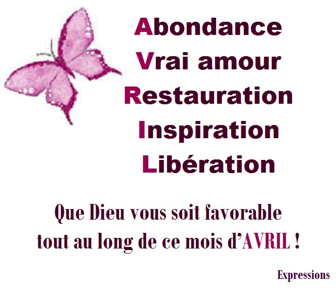 Expressions : Bon mois d'Avril!
