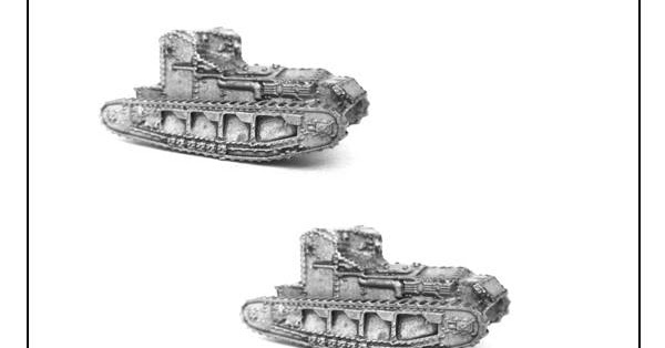 10mm Wargaming: Preparing to Release 12mm WW1 Tanks from Kallistra