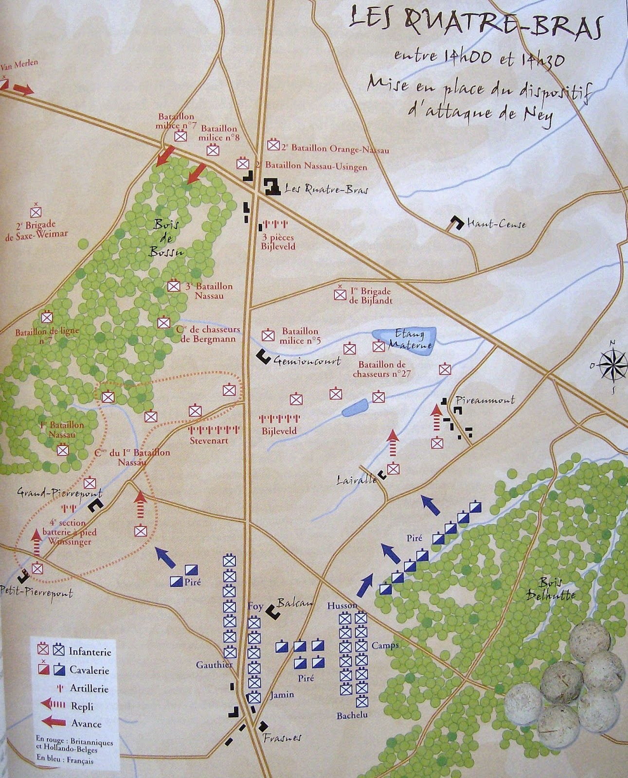 THE BRITISH ARE COMING!: Maps of the Battle of Quatre-Bras