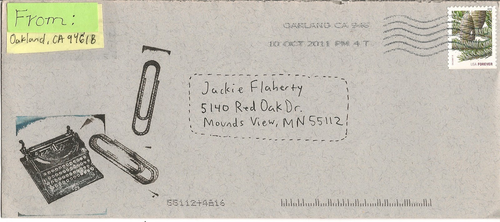 Letters & Journals: Random Letter in the Mail