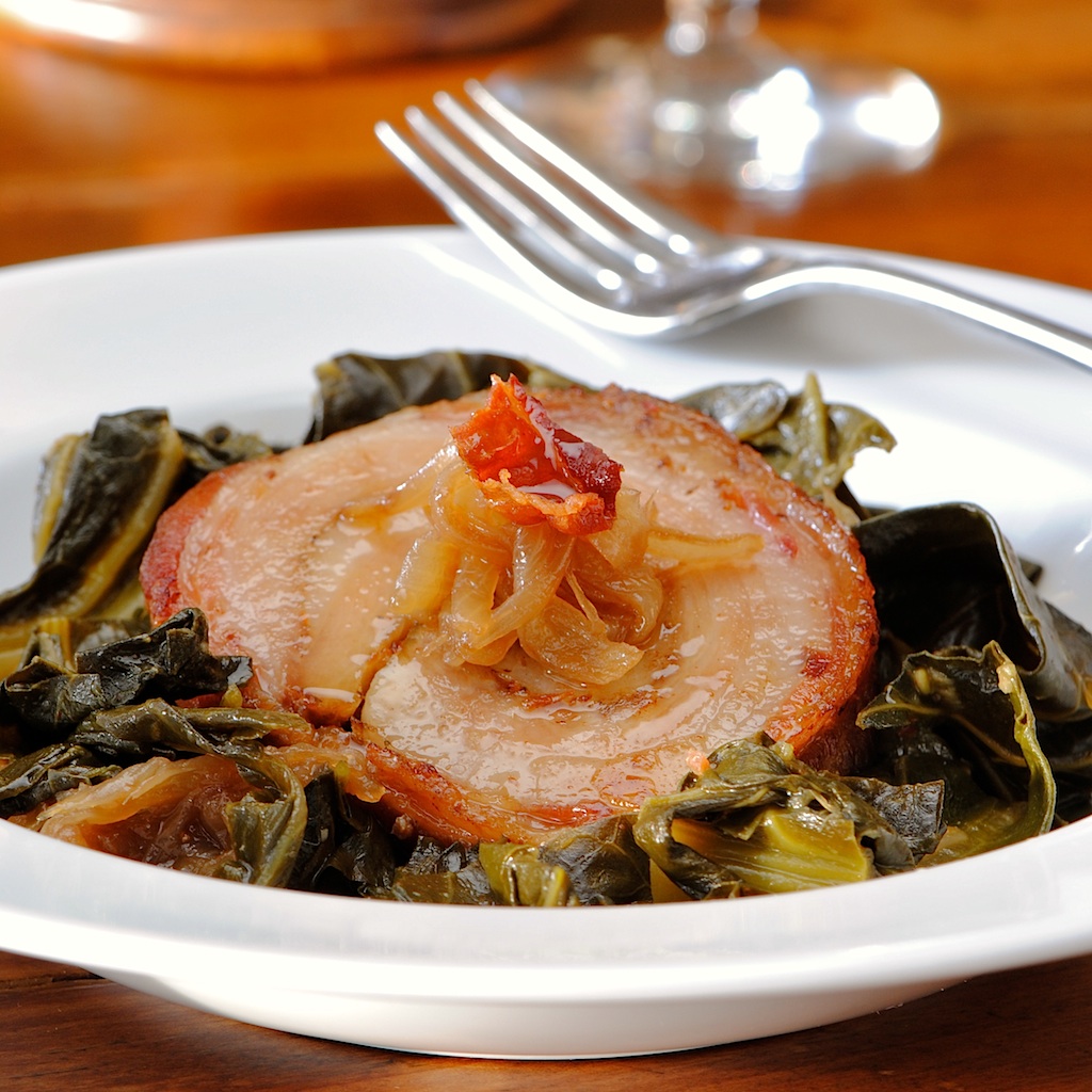 JULES FOOD...: Pig Cheeks wrapped with Bacon, Brown sugar and Onion