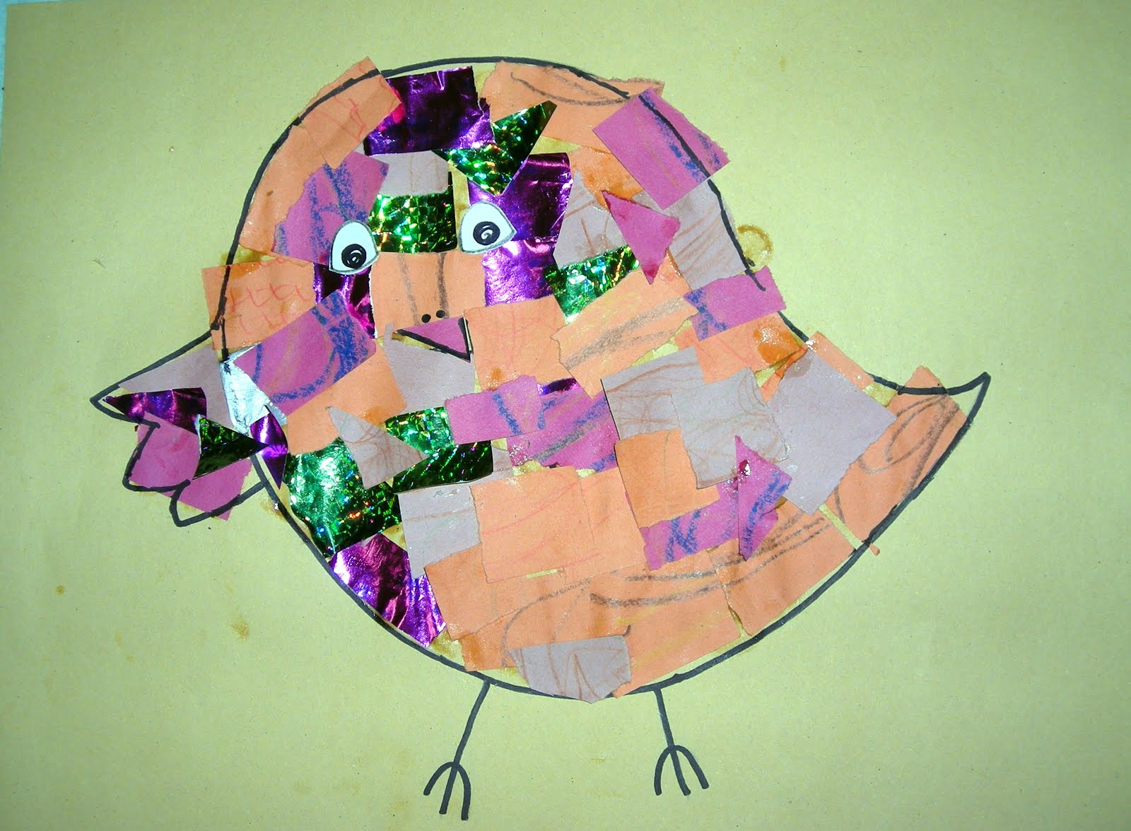 adaptive art: Collage Birds