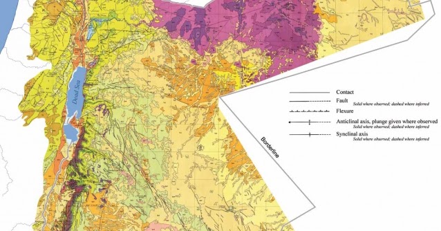 الجغرافيا : دراسات و أبحاث جغرافية: GEOLOGIC MAP OF JORDAN