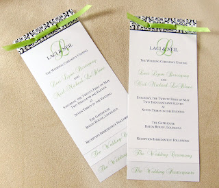 Scrapping Innovations: Laci and Neil- layered wedding programs
