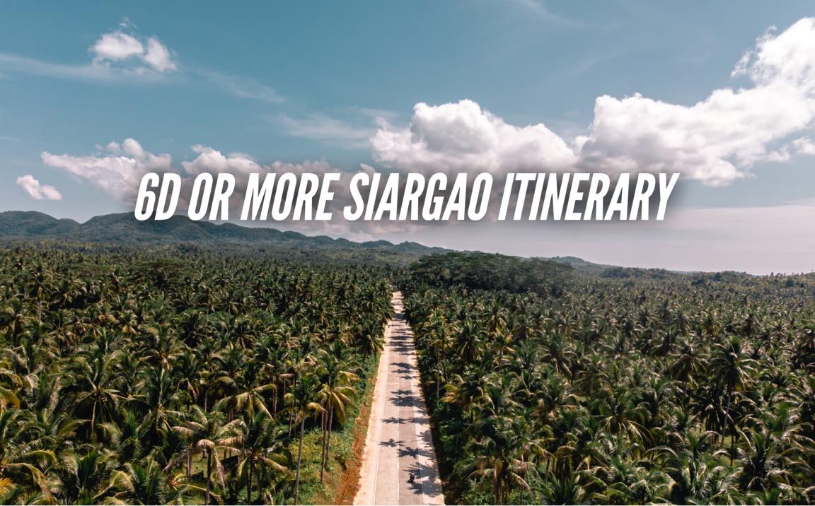 SAMPLE SIARGAO ITINERARIES for 3, 4, 5, 6 Days Tour or More! | Blogs ...