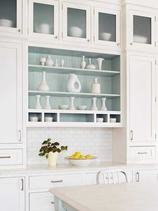 three steps to achieve the open cabinet look | Through the Front Door