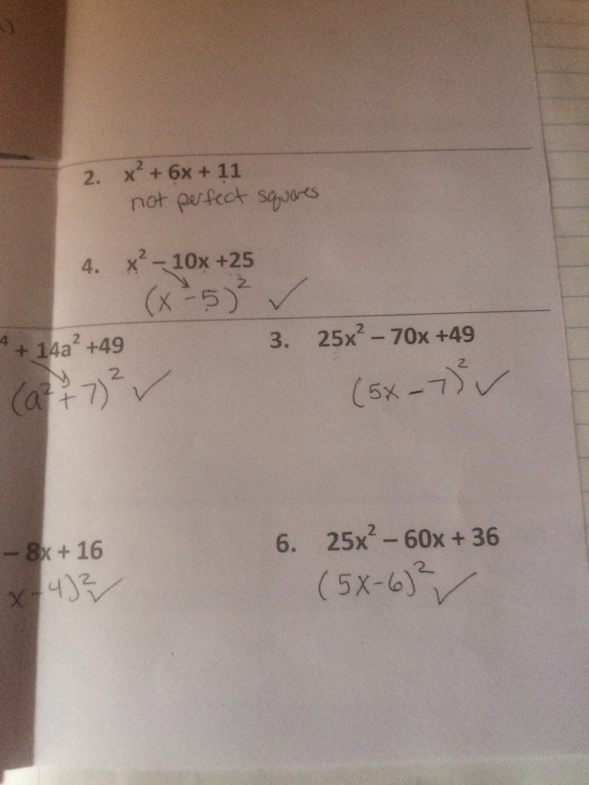 Type-A Mathland: Math II INB: Photo Dump Algebra Units