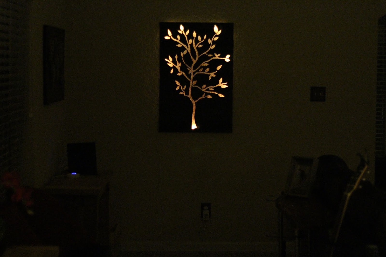 Rustic DIY Projects: How To: LED Wall Tree