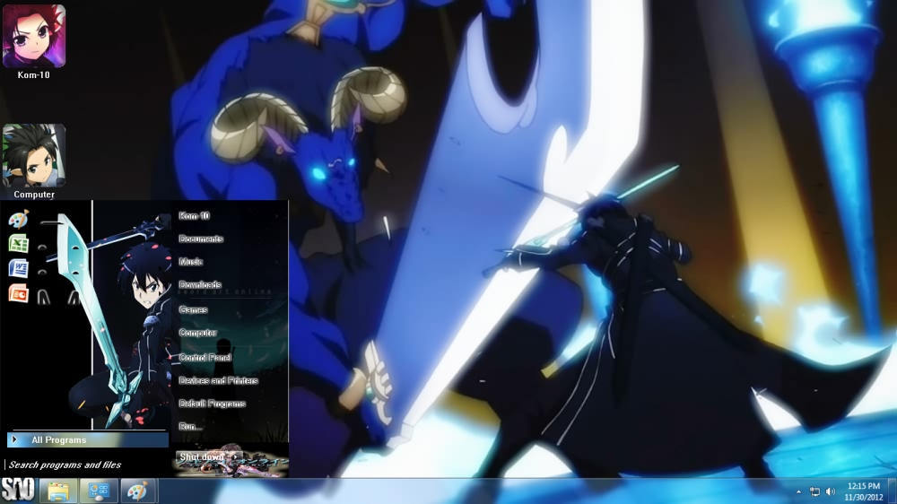 [Theme Win 7] SAO - Sword Art Online Ver.6 (Rev.)