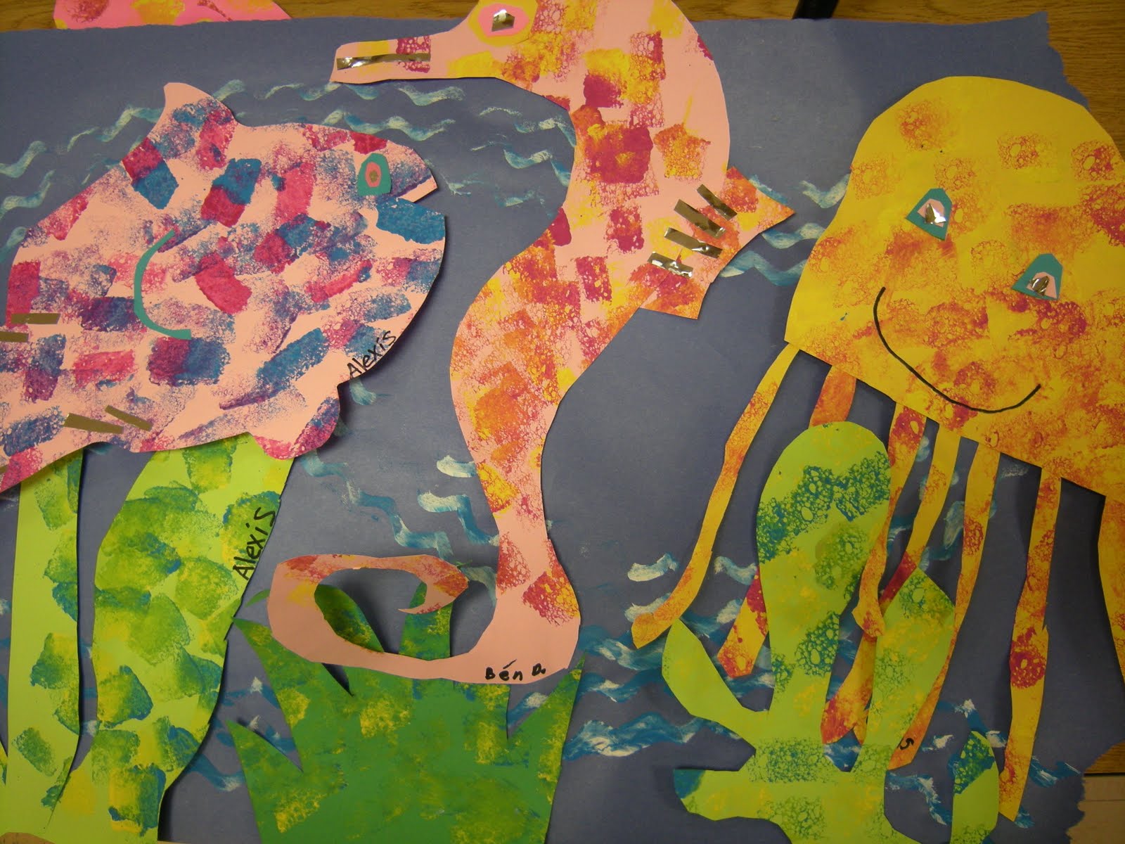 Artolazzi: Sponge Painted Sea Creatures