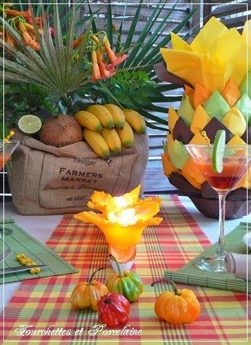 Fourchettes et Porcelaine: TABLE "CREOLE"