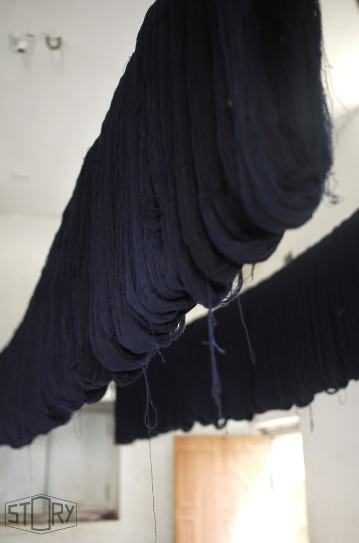 Maheshwari handloom saree: Dyeing Process