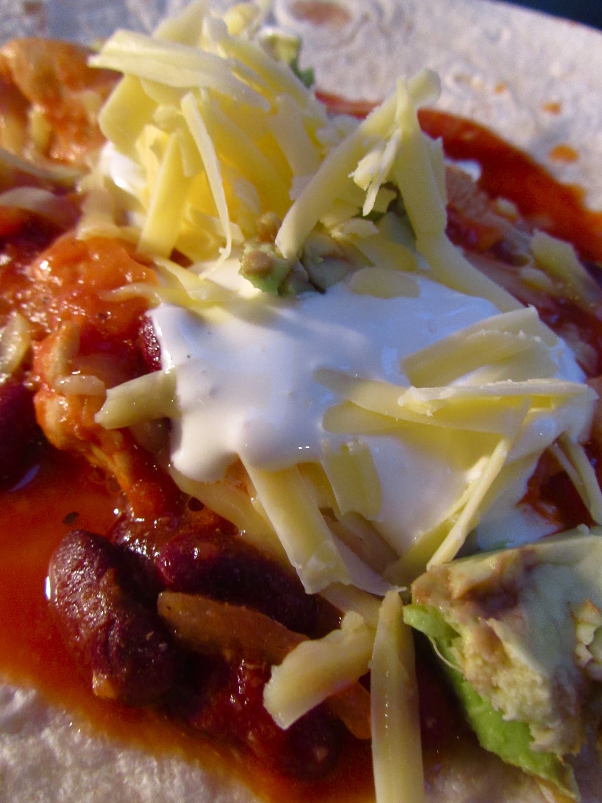 Acapulco Chicken in a wrap