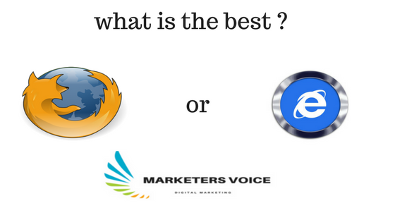 مقارنة بين متصفح الانترنت internet explorer و firefox