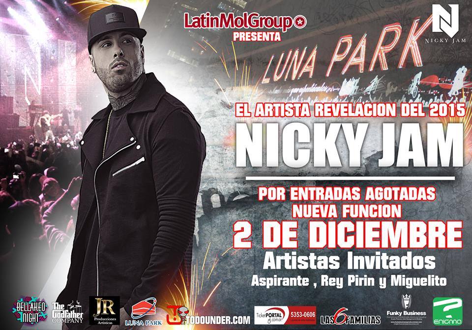 "NICKY JAM" el artista revelación 2015 regresa a la Argentina ...