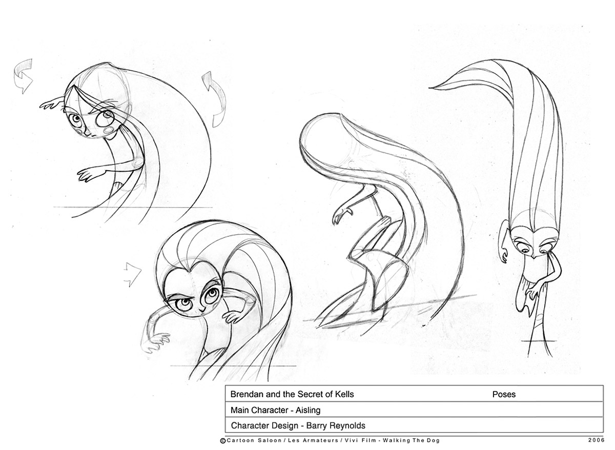 Living Lines Library: The Secret of Kells (2009) - Main Character: Aisling