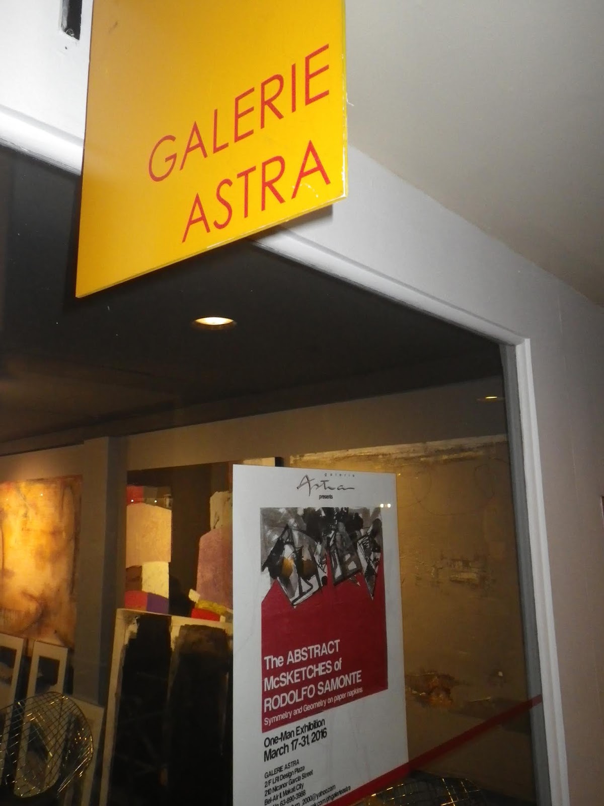 The Art of Rodolfo Samonte: Abstract McSketches 2015 Galerie Astra ...