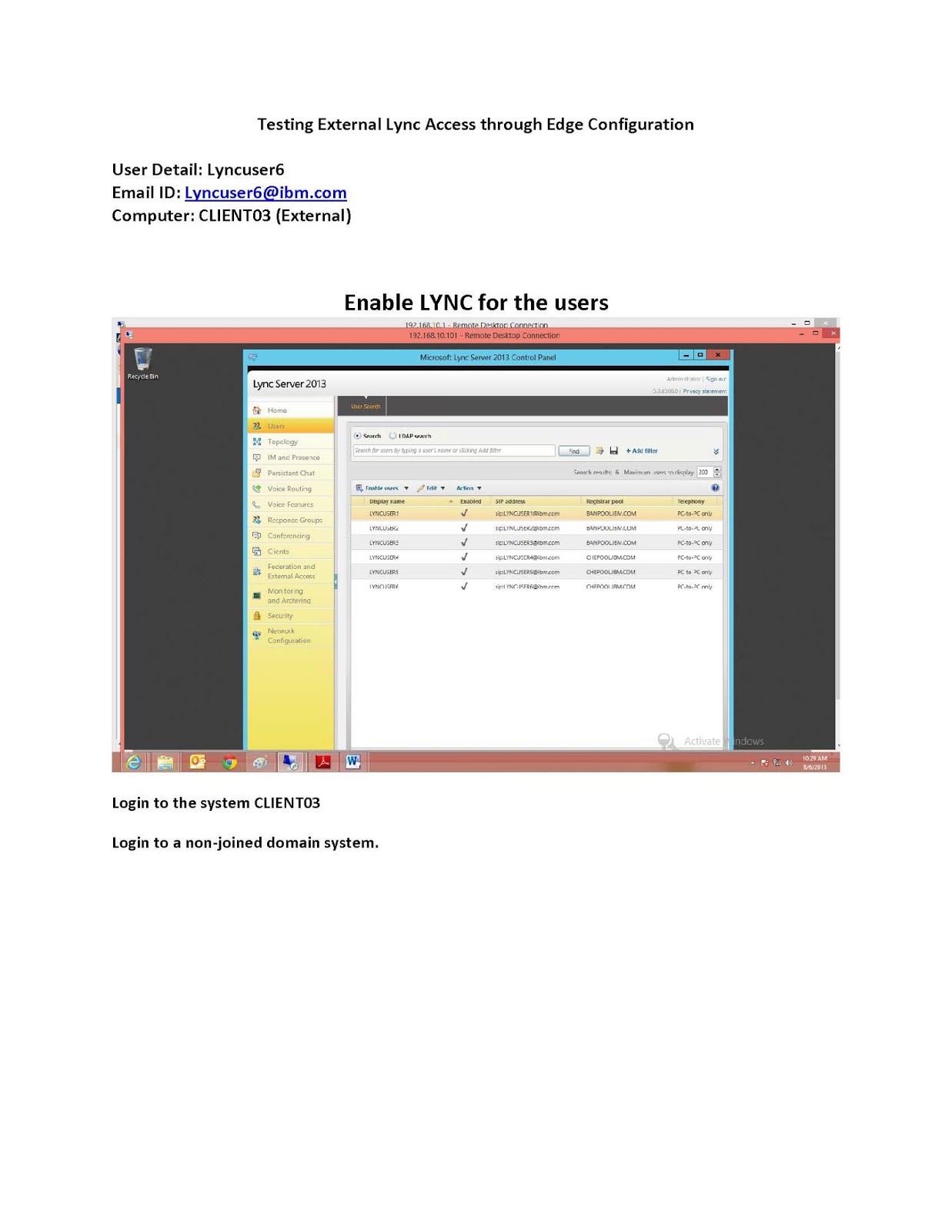 Microsoft Technology Technical Blog: Lync Server 2013 : Testing ...