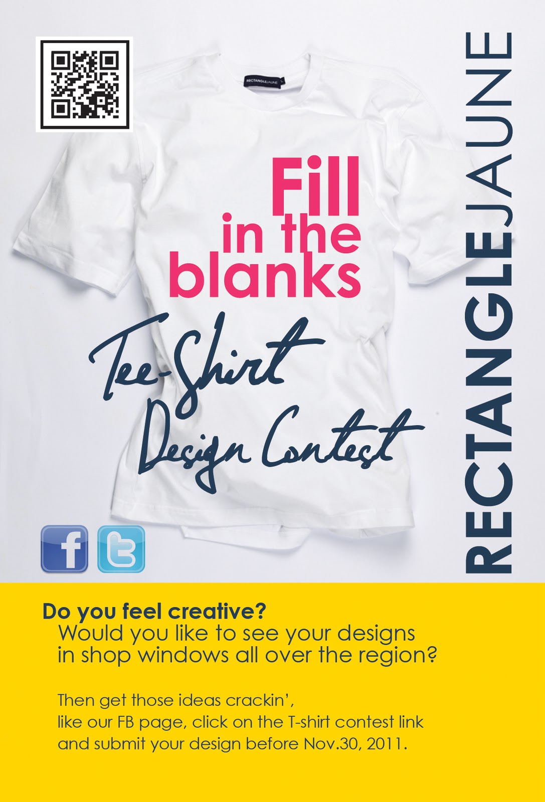 RECTANGLE JAUNE: Tee-Shirt Design Contest.