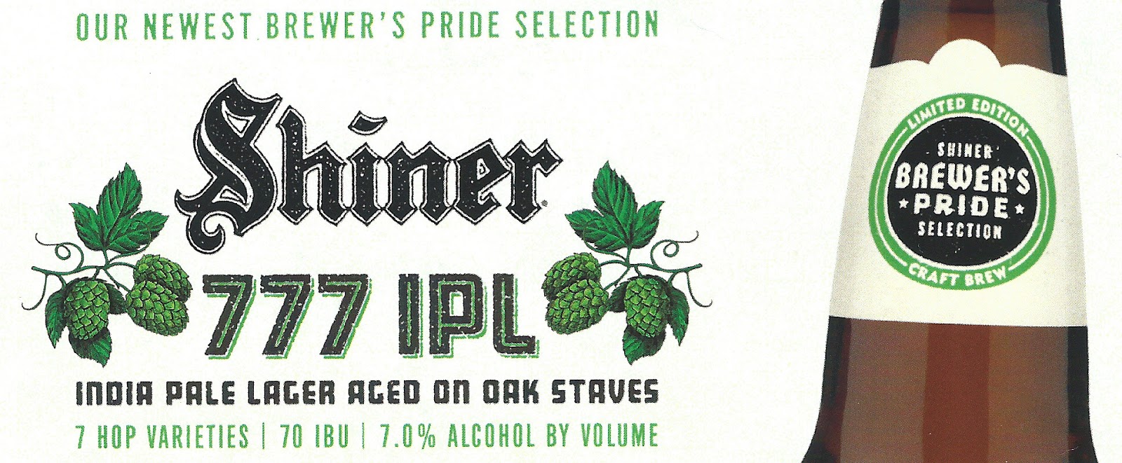 Sipping on 777, Shiner's new oak-aged IPL | Beer in Big D