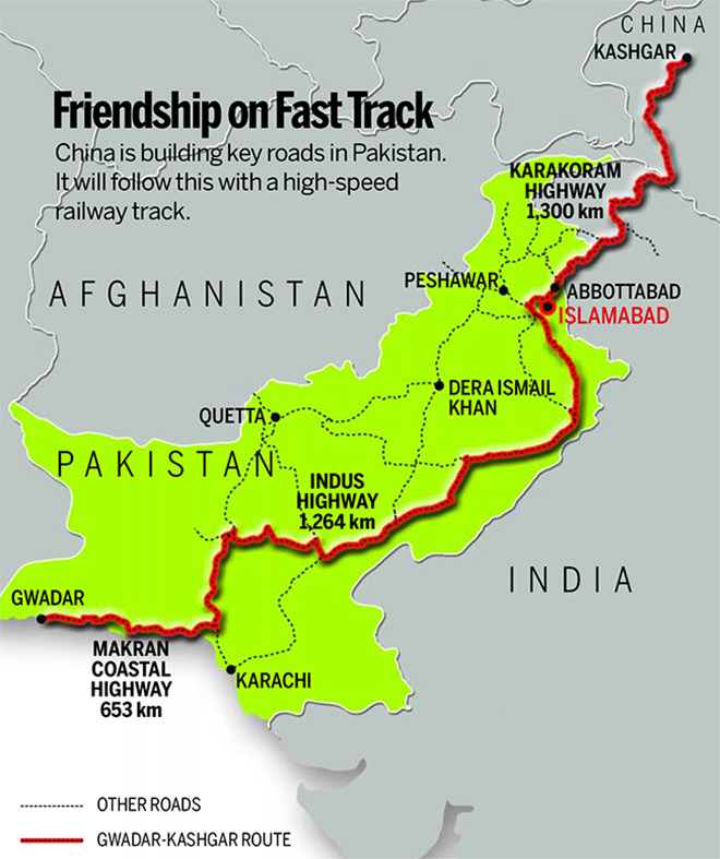 China-Pakistan deal on economic corridor passing through Pakistan ...