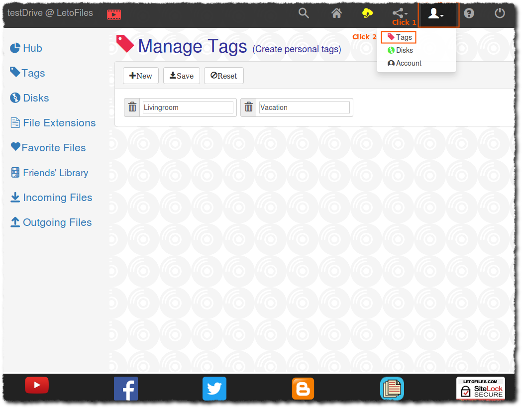LetoFiles: Organize files using personalized tags