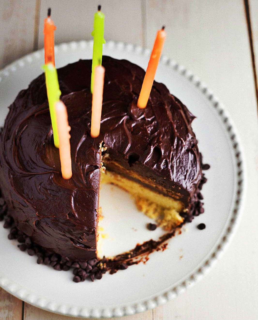 This cake looks and sounds so rich, and wow, just look at that thick ...