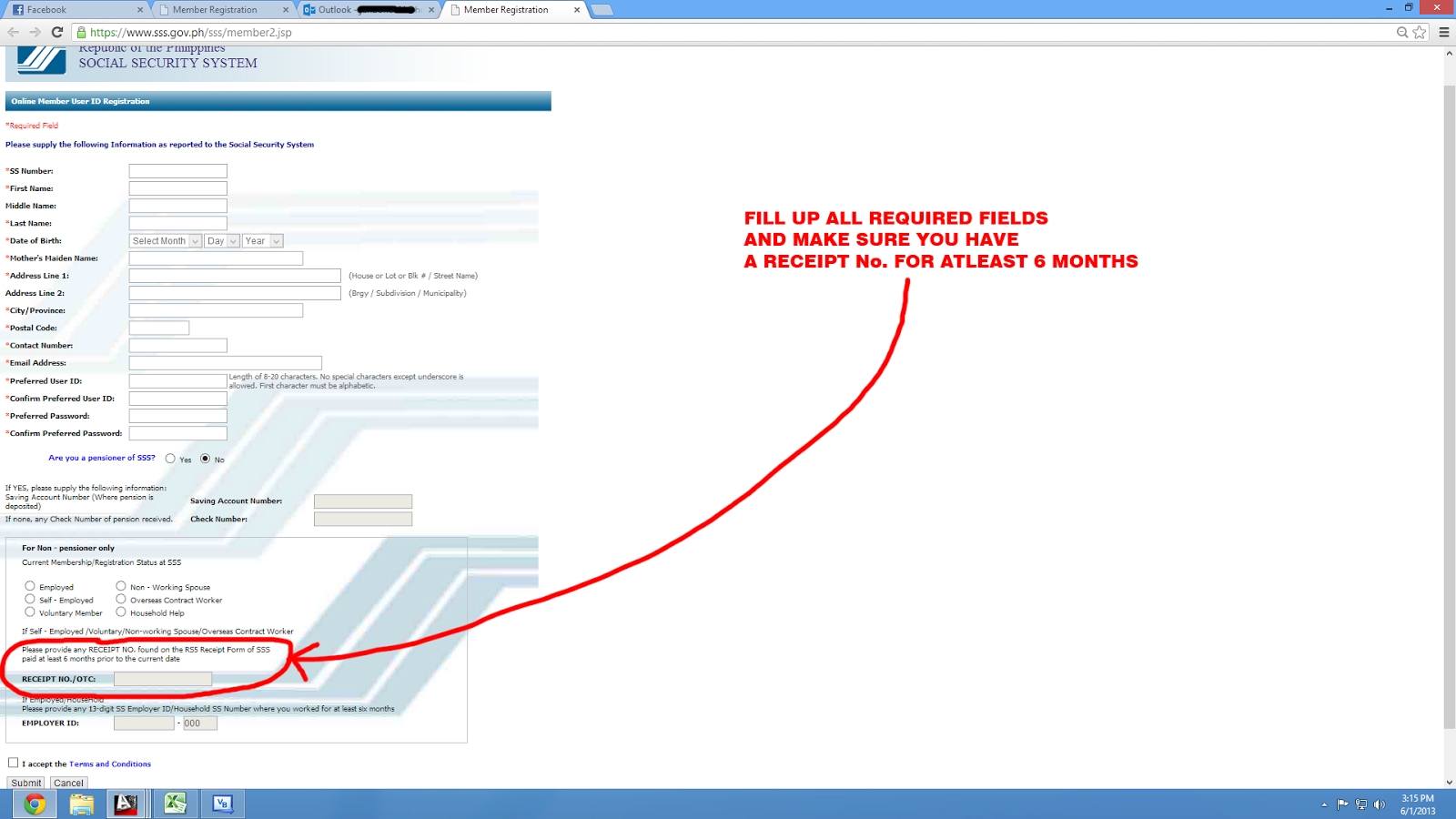 Our Life in Saudi: Check your SSS contribution Online