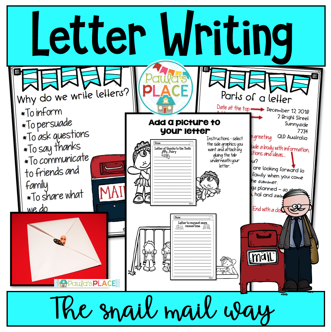 Paula's Place Teaching Resources: Letter Writing - a lost art