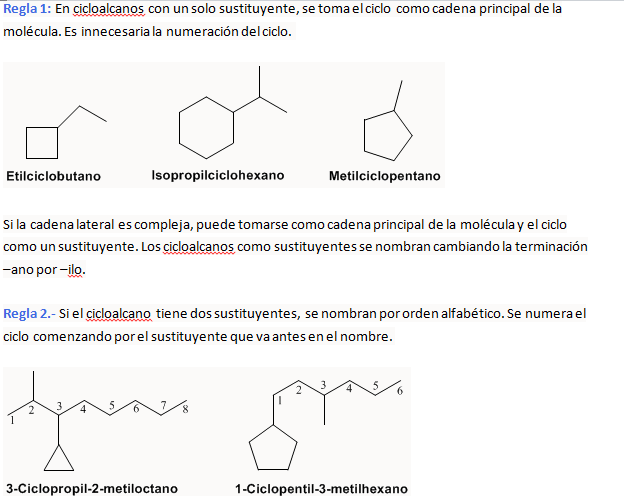 Química III: CICLO ALCANOS, CICLOALQUENOS...